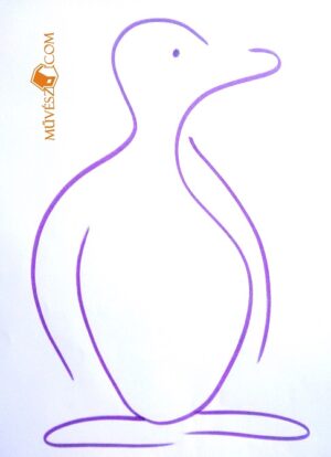 Pingvin rajz – egy vidám frakkos úr, vagy mégsem? - Művészház.com ...